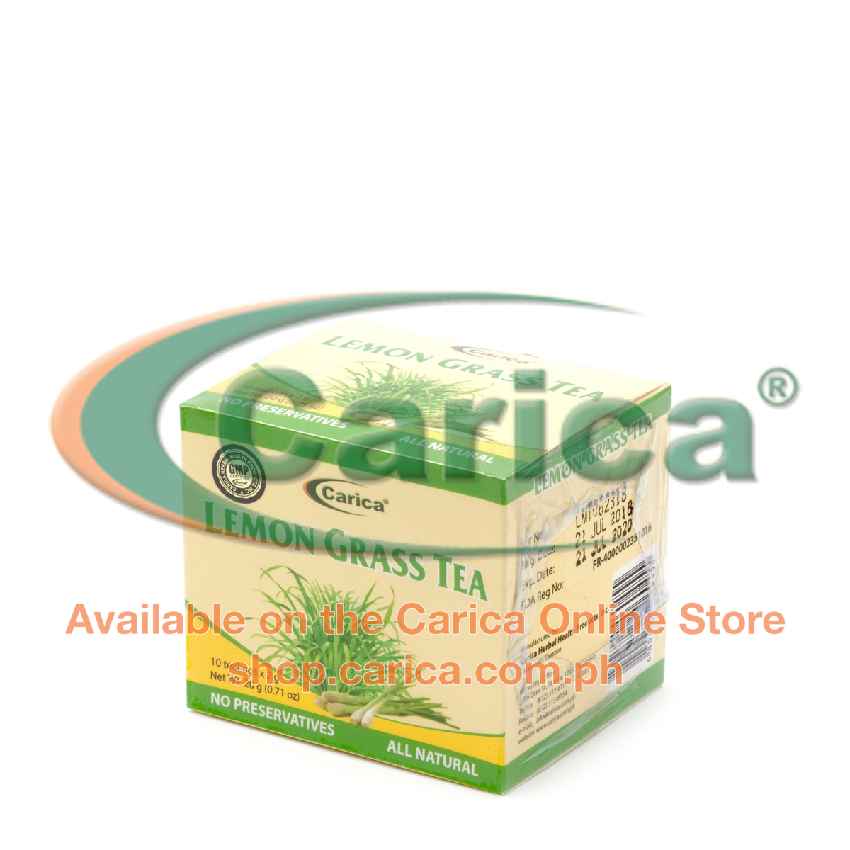 Lemon Grass Tea (Tanglad – Cymbopogon citratus) – Box of 10 Tea bags ...